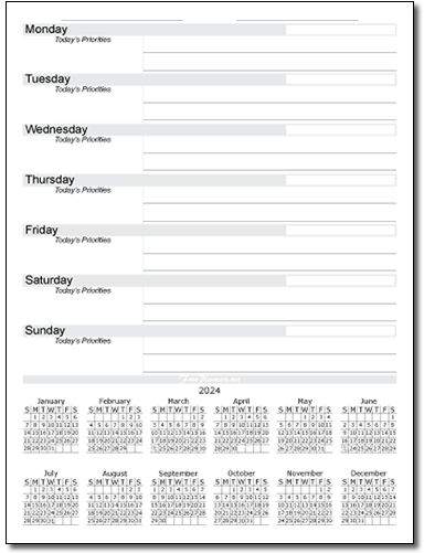 2024 Monthly Calendars - Monthly Calendar Planner - Free Planners
