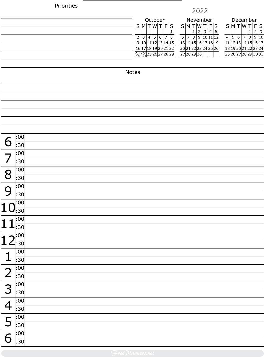 2022 and 2023 Monthly Calendars - Monthly Calendar Planner - Free Planners
